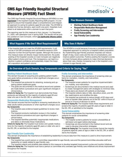 An Overview of the Age Friendly Structural Measure | Medisolv