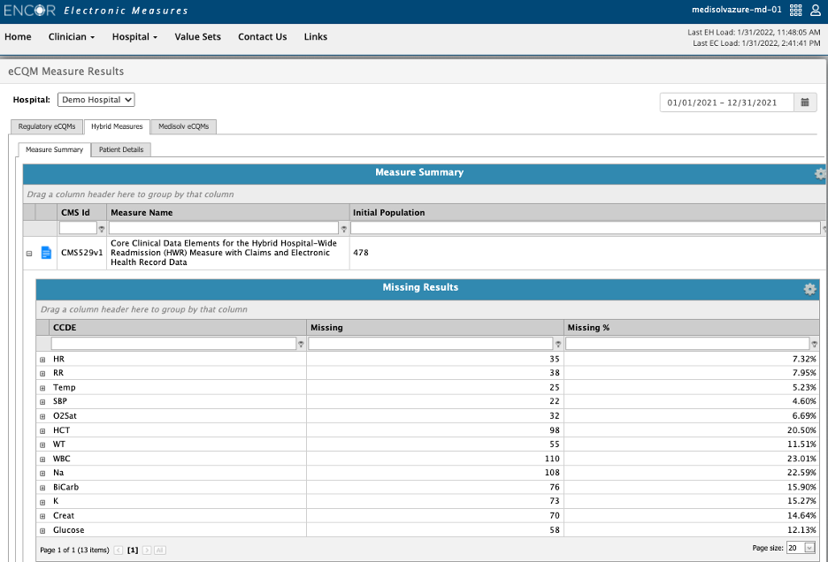 How to Implement the Hybrid Mortality Measure