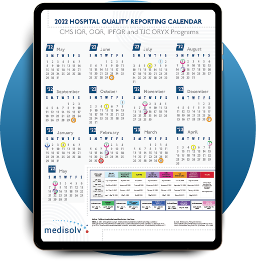 2022 Quality Reporting Deadlines Calendar