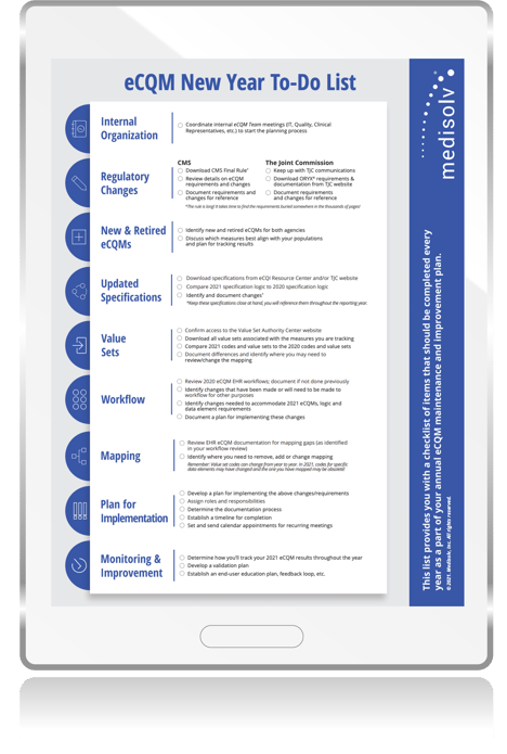 New eCQM Goals for the New Year