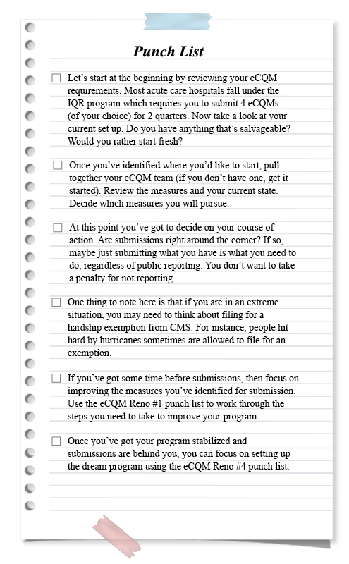 eCQM Reno: Creating the Program of Your Dreams